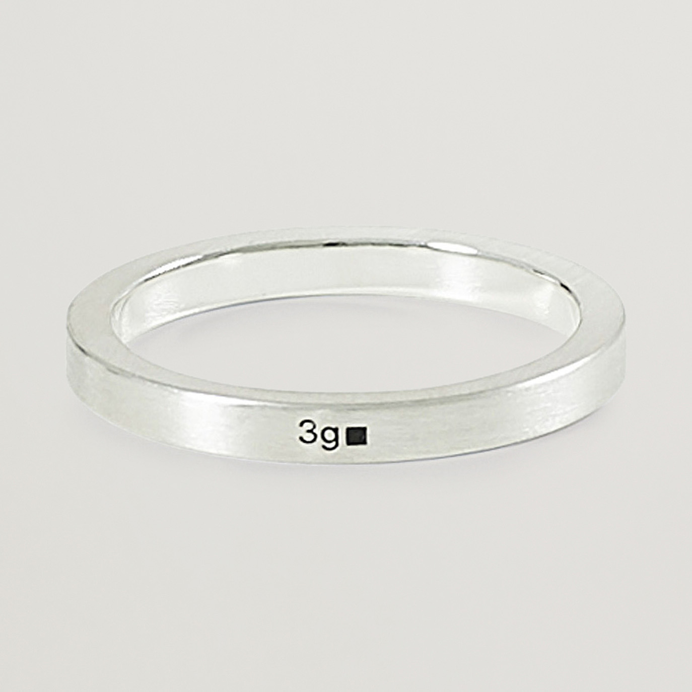 LE GRAMME Ribbon Brushed Ring Sterling Silver 3g - Acheter LE GRAMME CareOf