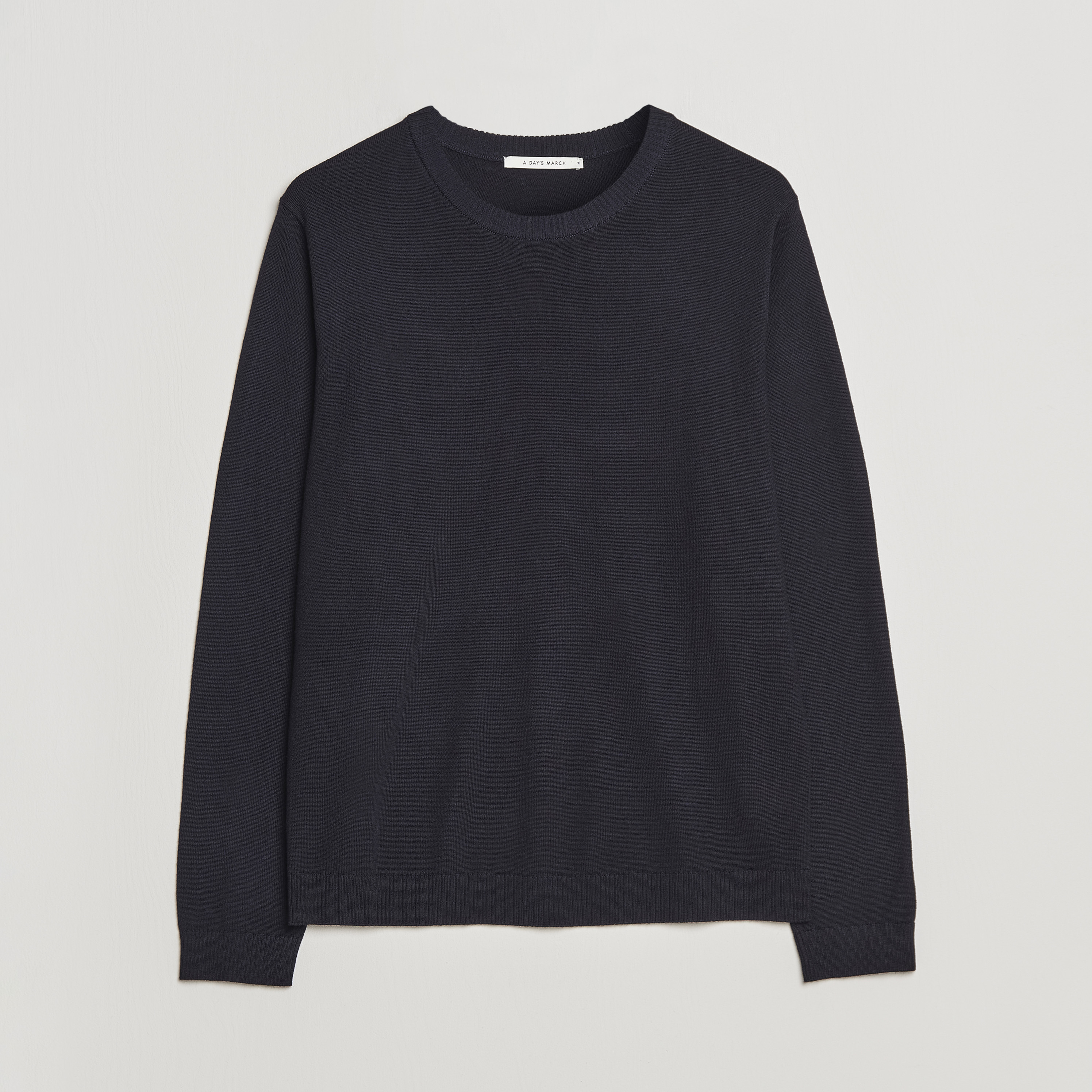 A Day's March Álagon Merino Crew Navy - Acheter A Day's March CareOfCarl.fr