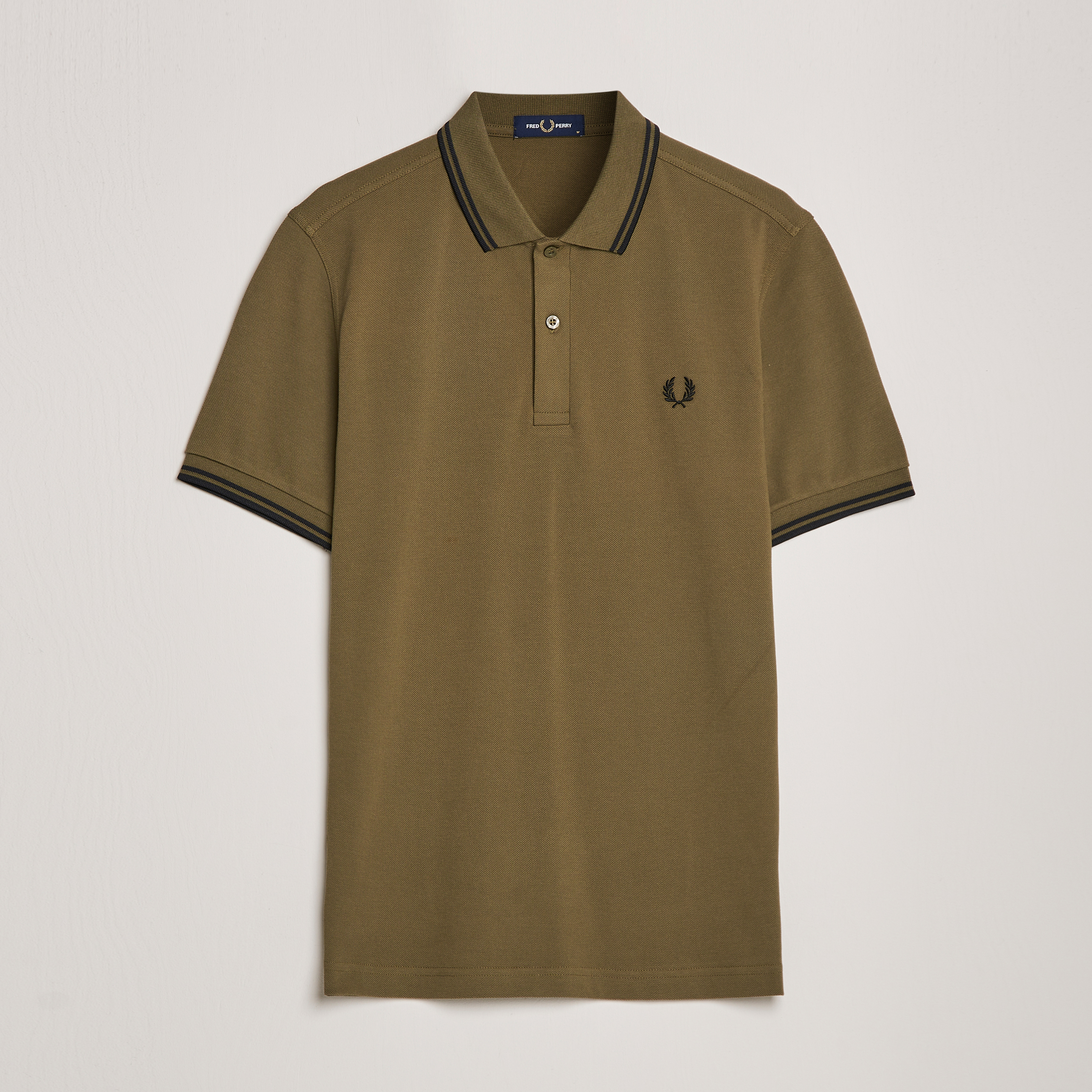 Fred Perry Twin Tipped Fred Perry Shirt Uniform Green | Man - CareOfCarl.nl