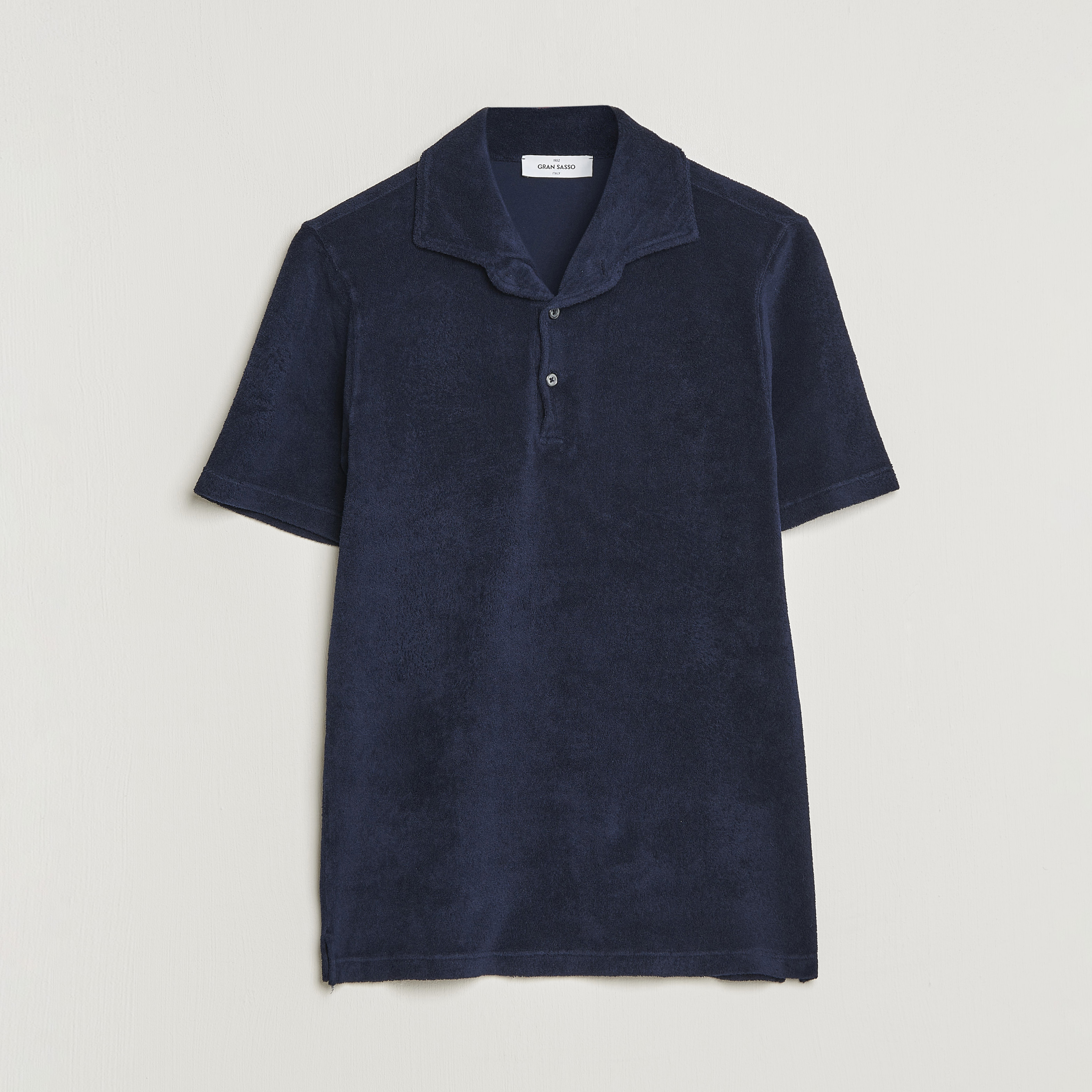 Gran Sasso Cotton Terry Polo Navy - Acheter Gran Sasso