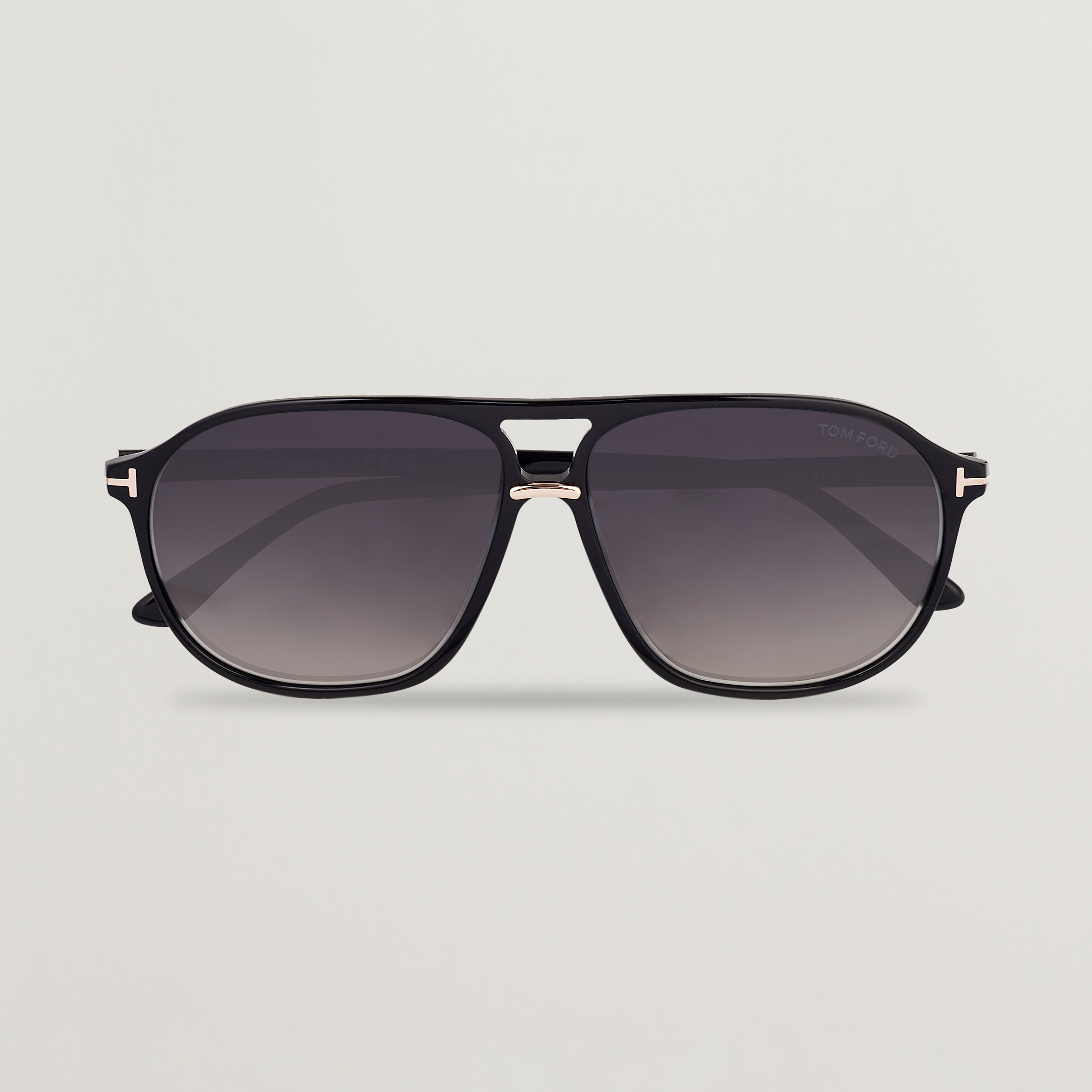 Tom Ford Bruce Sunglasses Shiny Black/Gradient Smoke - Acheter Tom Ford Car