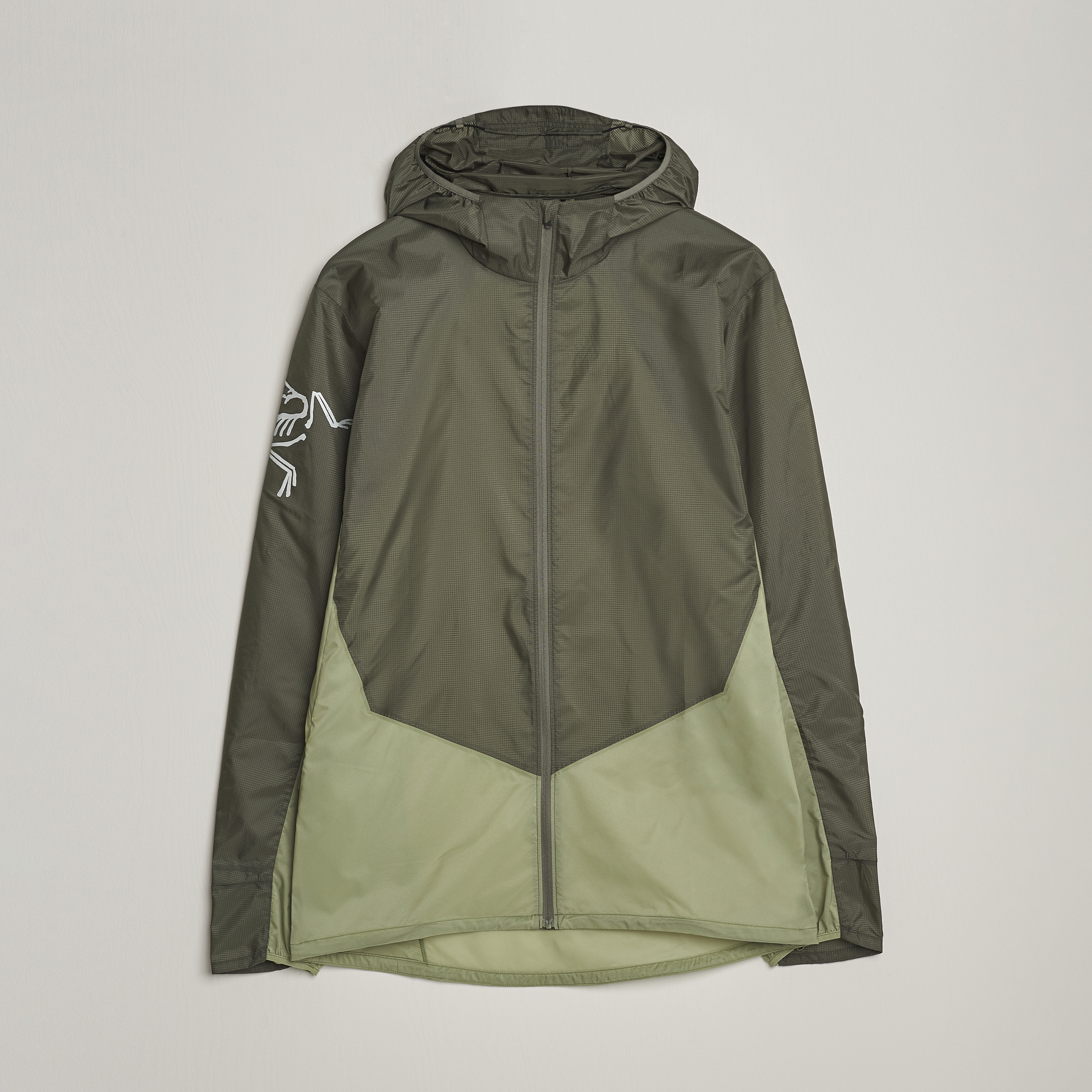 Arc'teryx Norvan Windshell Hooded Jacket Forage/Chloris | Man - CareOfCarl.