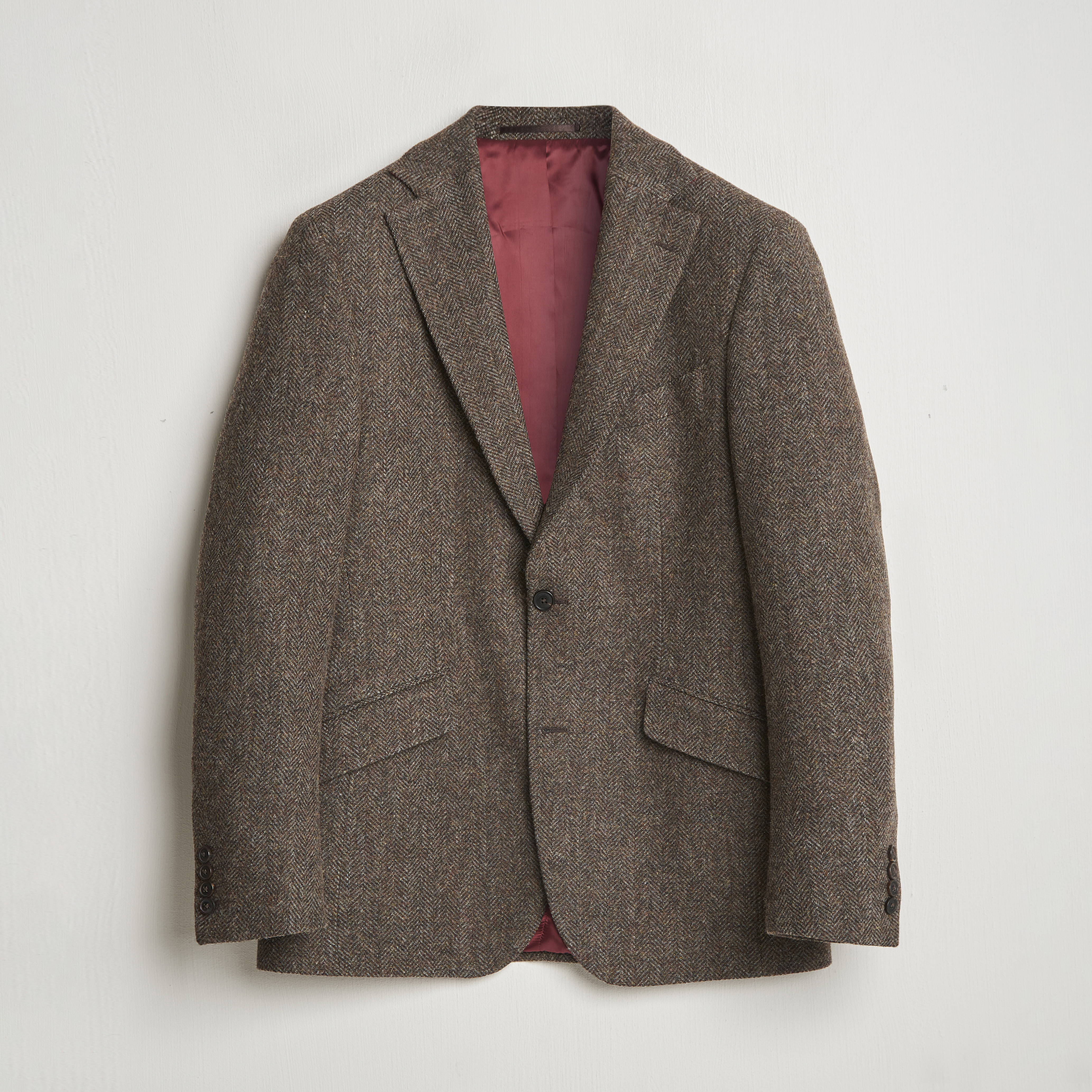 Walker Slater Edward Lambswool Herringbone Blazer Brown - Acheter Walker Sl