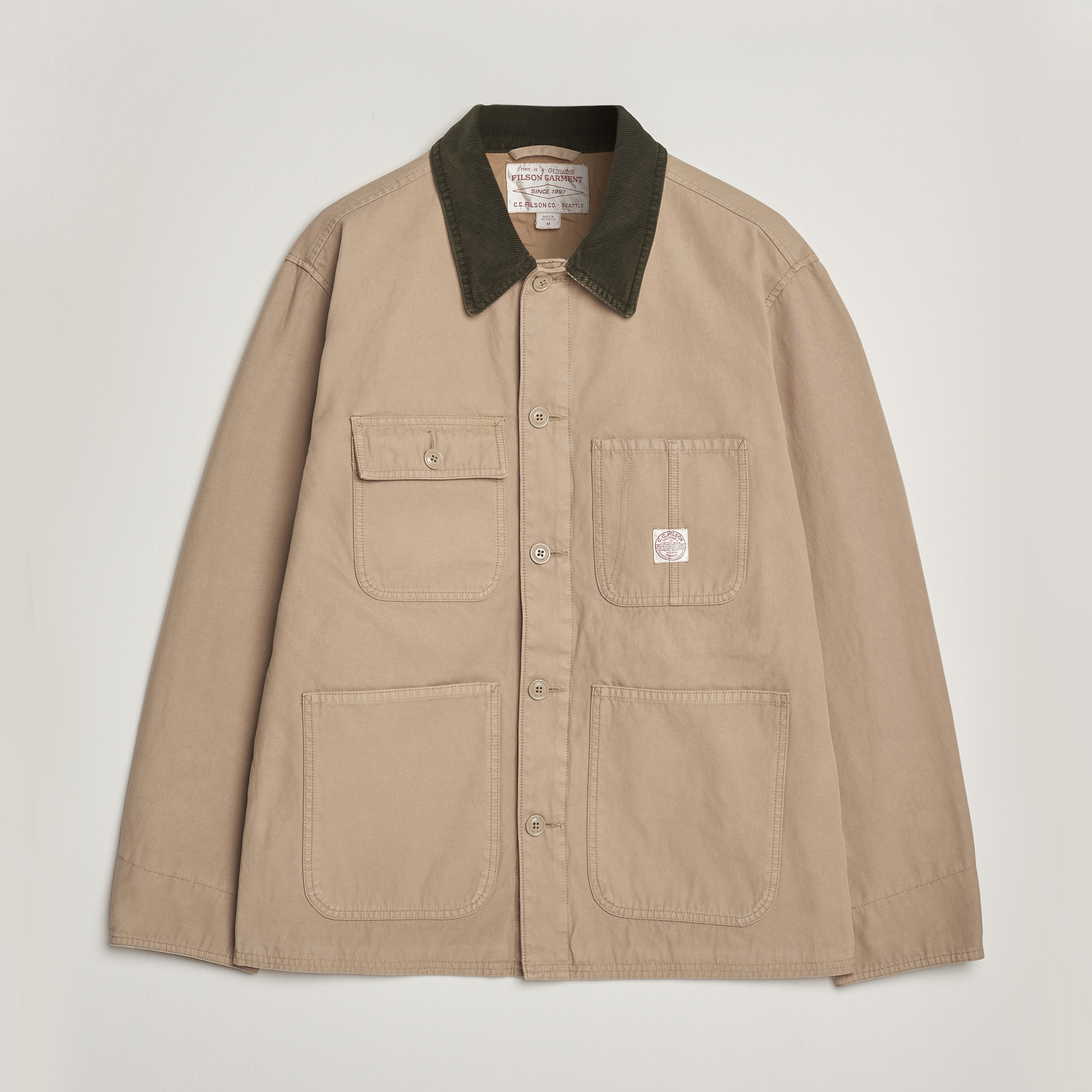 Filson Chore Coat Grey Khaki | Man - CareOfCarl.nl