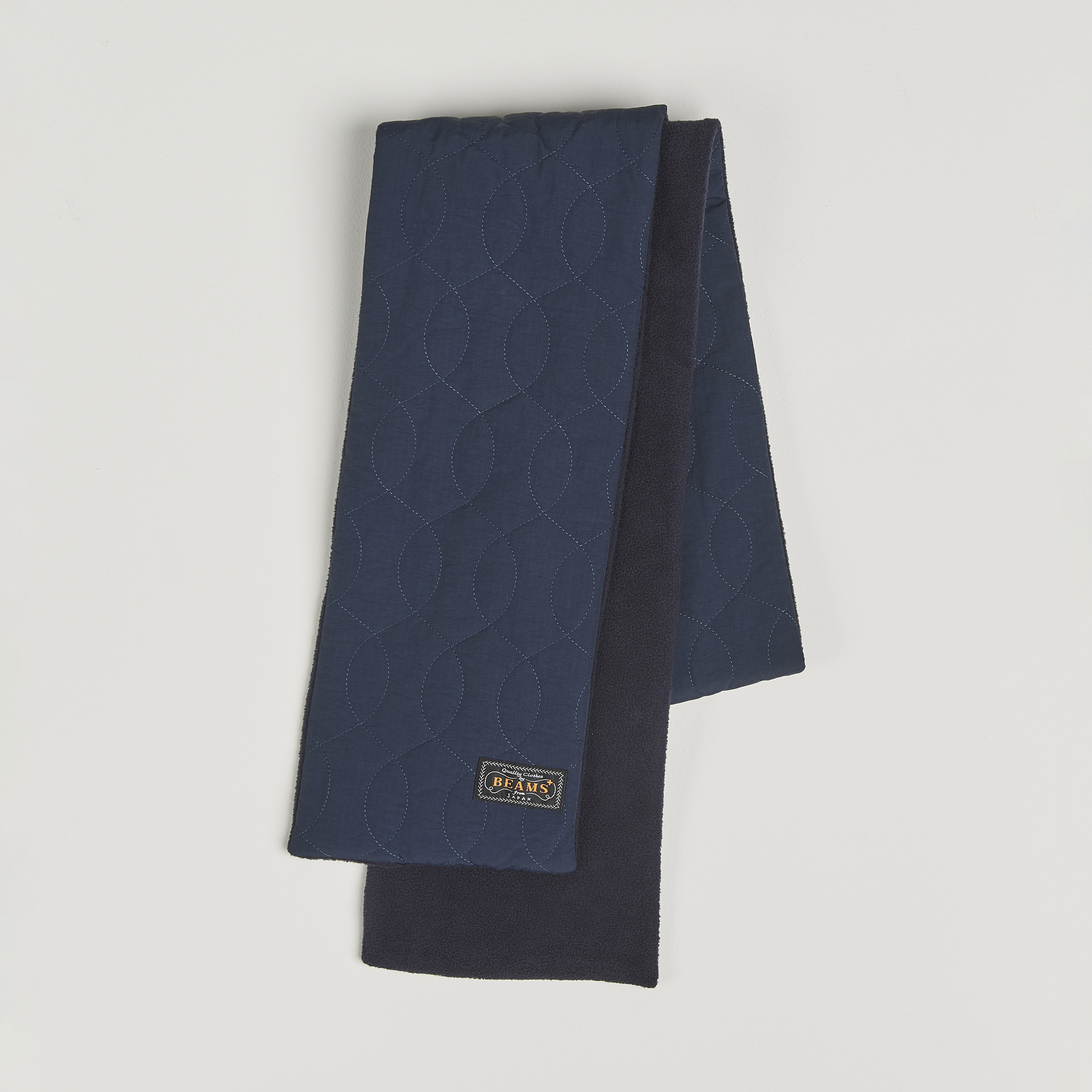 BEAMS PLUS Muffler Boa Scarf Navy - Acheter BEAMS PLUS CareOfCarl.fr.